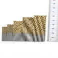 Hims 50pcs Precision HSS Drill Bit Set Titanium Coated High Steel Drill ...