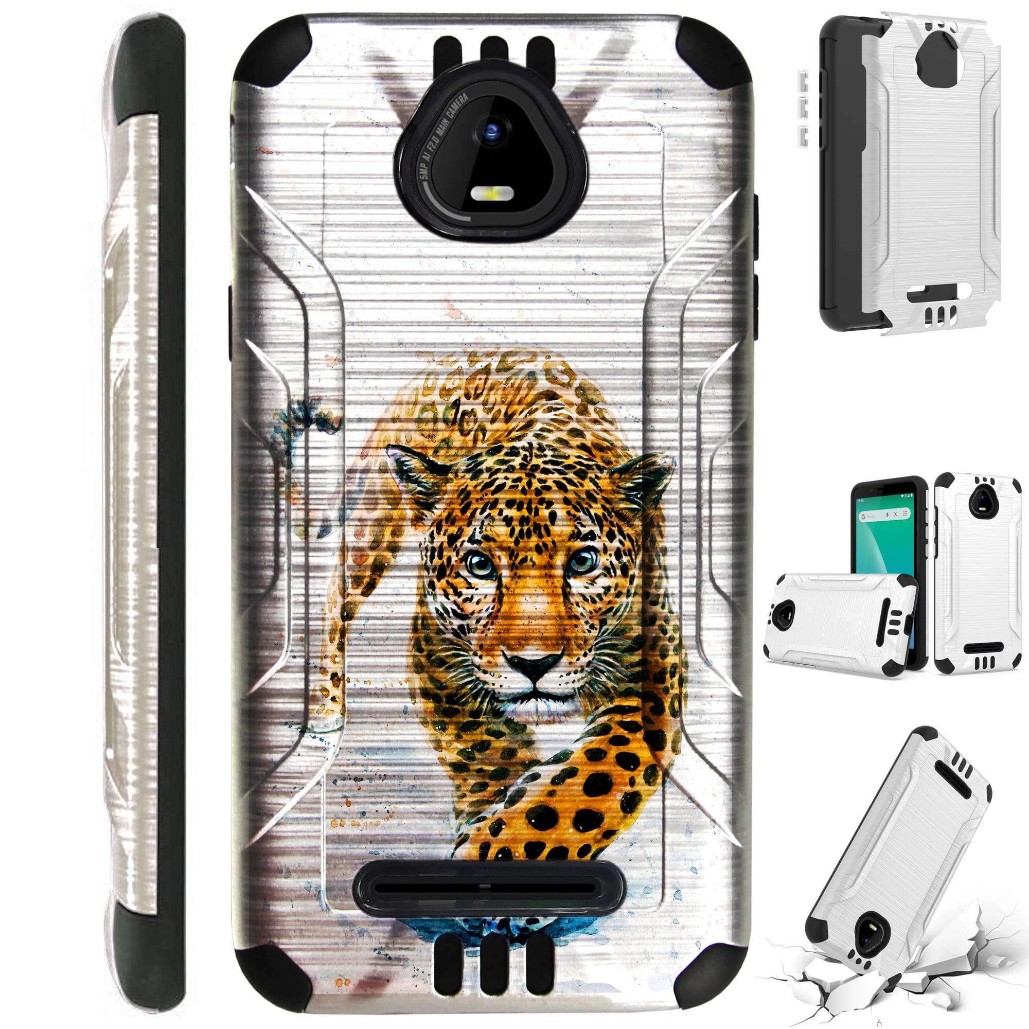 Compatible with Boost Schok Volt SV55; Brushed Metal Texture Hybrid ...