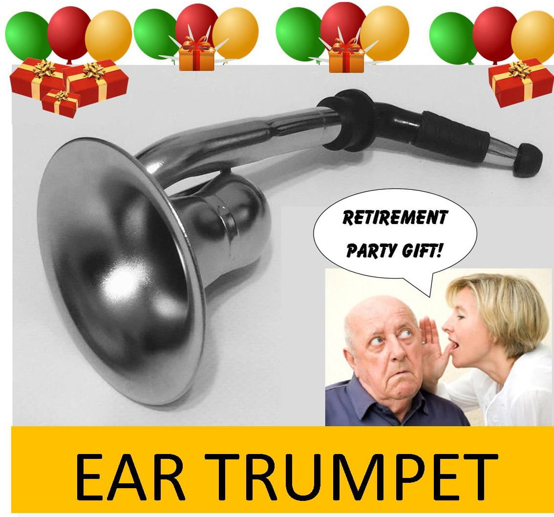 Ear Trumpet Horn Gag Gift For Those Who Always "SAY WHAT" - Walmart.com