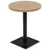 vidaXL Bistro Table Kitchen Bar Table Dining Room Table MDF and Steel ...
