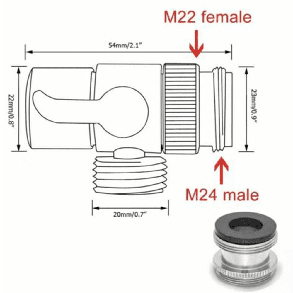 Buy Qifei Brass Sink Valve Diverter Faucet Splitter For Kitchen Or
