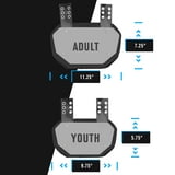 Sports Unlimited Back Plate, Lightweight Plastic, Youth & Adult ...