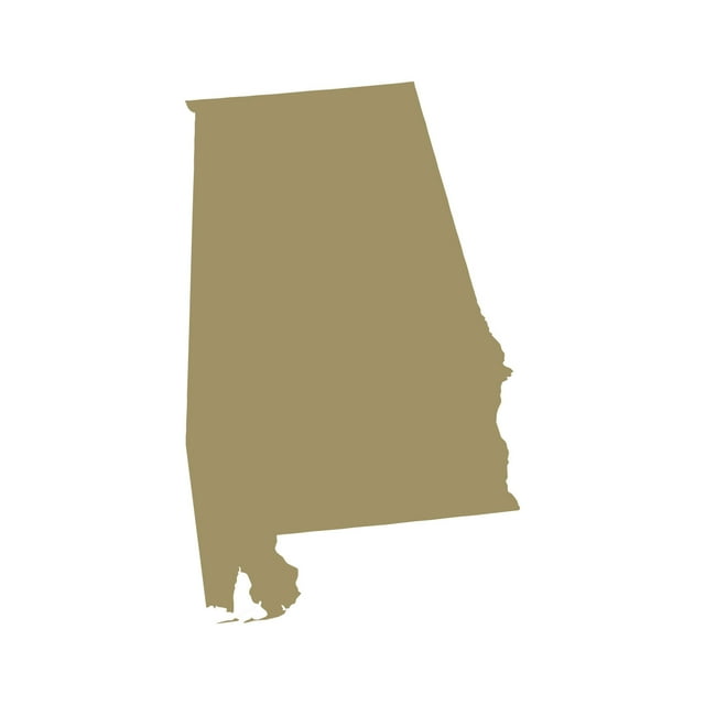 Alabama Shaped Sticker Decal Die Cut - Self Adhesive Vinyl ...