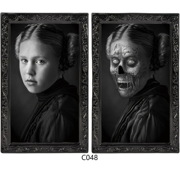 Horror Picture Frame Lens 3D Face Changing Horror Portraiture Haunted ...