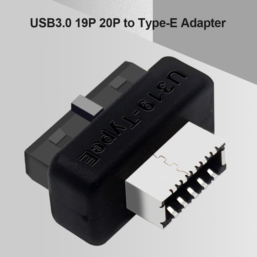 Usb Tipo E Usb Tipo E Adaptador USB 3.0 19P/20P a tipo E, placa base, chasis, ordenador ...