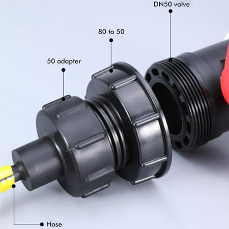 1 Inch IBC Tank Adapter Threaded Storage Adapter Replacement Valve ...