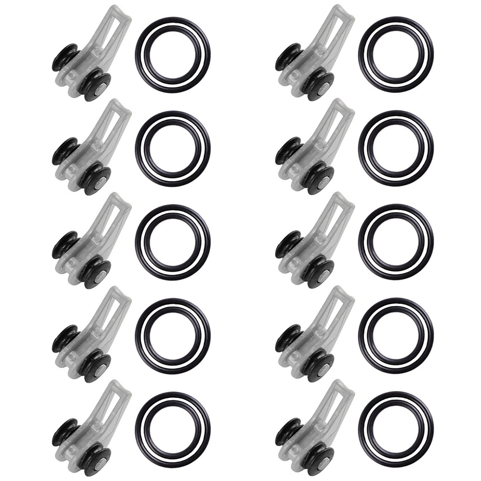 10pcs Lure Fishing Hook Keeper Holders With Rubber Bands Portable ...