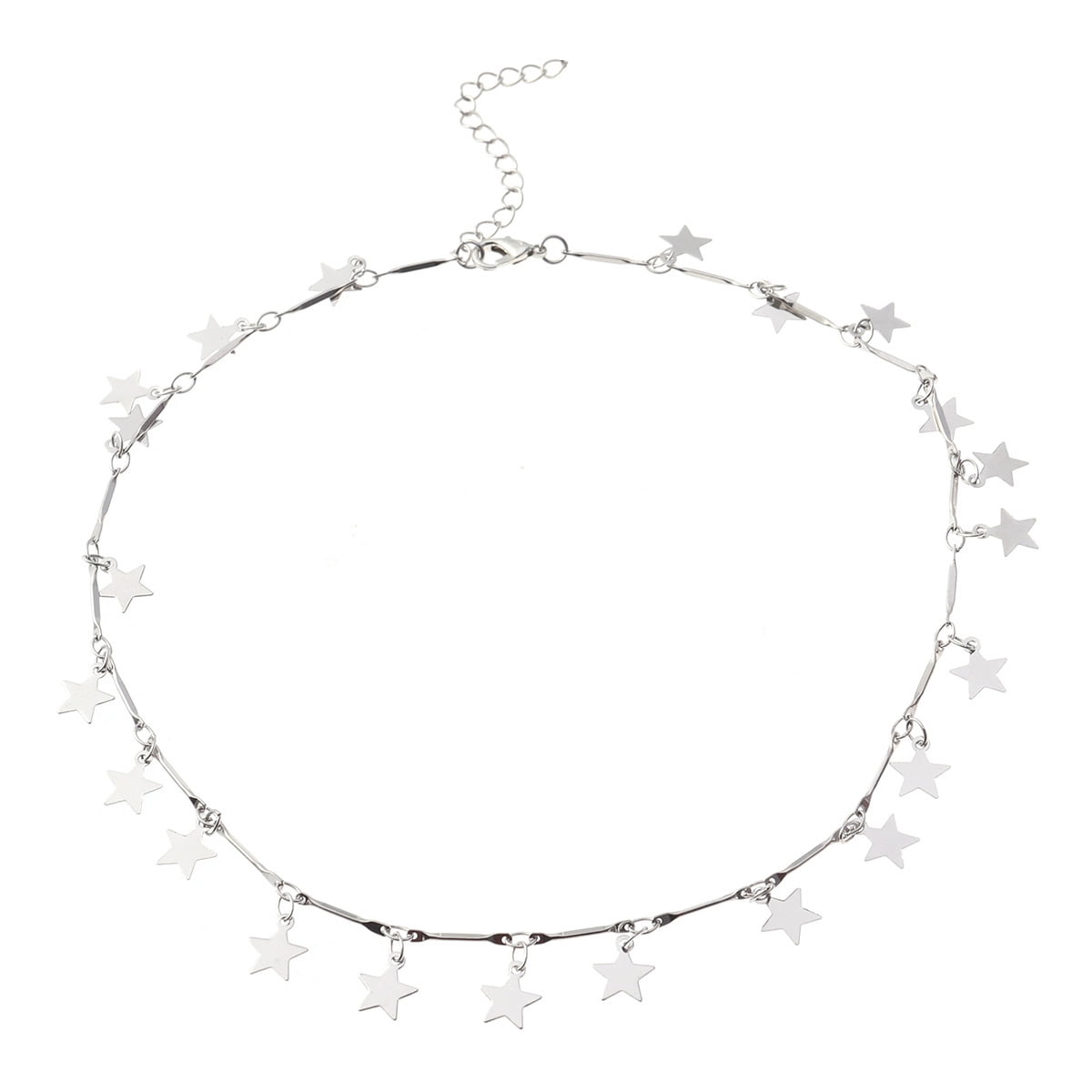 Click here for Homemaxs Bohemia Women Choker Silver Chain Star Ch... prices