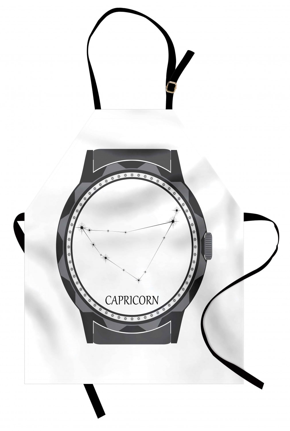 Zodiac Capricorn Apron Greyscale Watch Dial Design with Horoscope ...