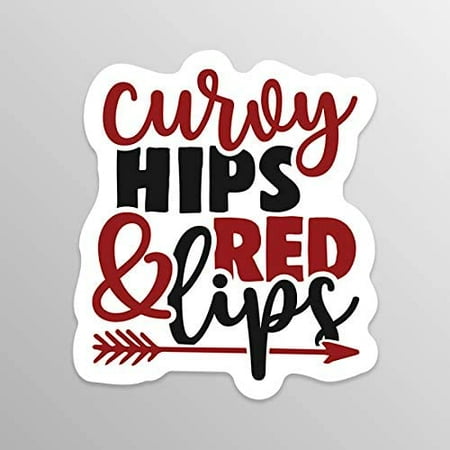 ZMLEVE Curvy Hips Red Lips Vinyl Decal Sticker - Truck Car Van SUV ...