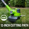 Greenworks 24V 12" Cordless String Trimmer/Edger with 2.0 Ah USB ...