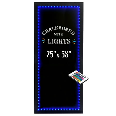 Excello Global Products Extra Large Gigantic LED Chalkboard Sign: 58 ...