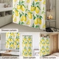 Bathroom Shower Curtain Yellow Lemon Farm Fruit Waterproof Shower ...
