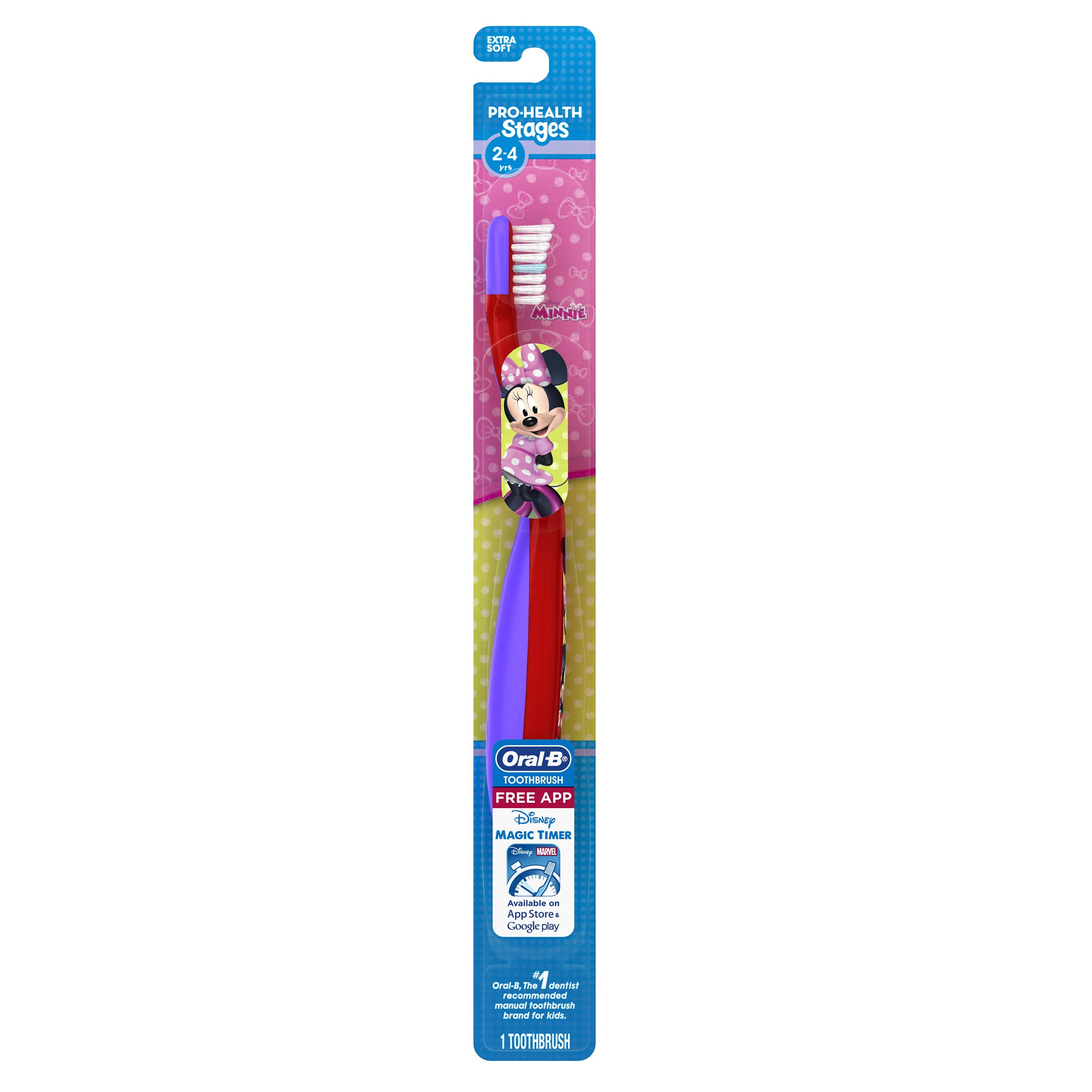 Oral-B Pro-Health Kids Stages Minnie Mouse Toothbrush, Extra Soft ...