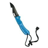 Scuba Choice Foldable Low Volume Black Blade Point Tip BCD Knife, Blue ...