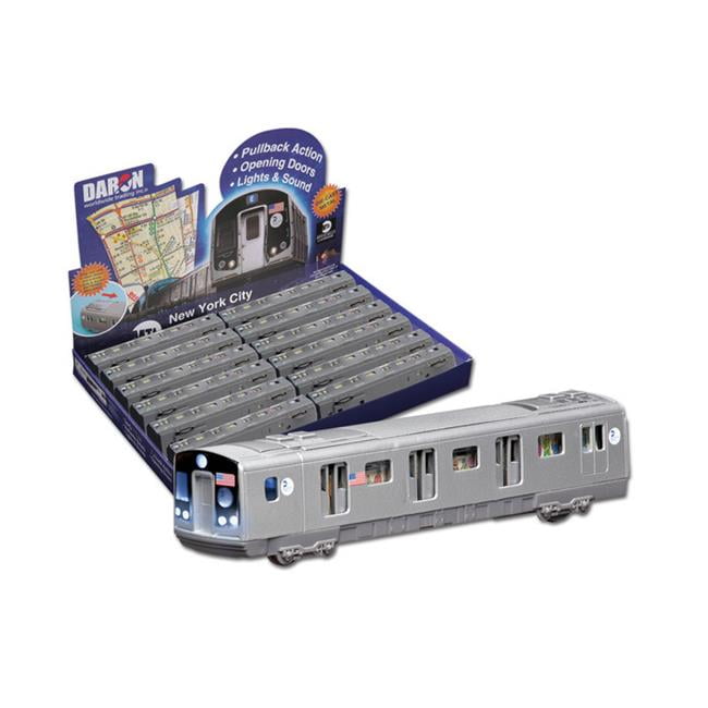Diecast Pullbacks Mta Pullback Subway Car 12 Piece Display - Walmart.com