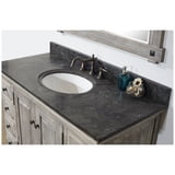 Infurniture Rustic Style 48-inch Bathroom Vanity in Grey-Driftwood ...