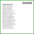 ECOGARD XA5432 Premium Engine Air Filter Fits 2002-2011 Toyota Camry ...
