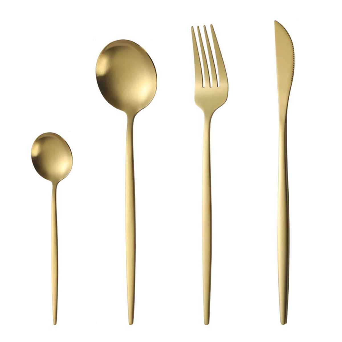 Cutlery Set for 2, Stainless Steel Utensil Sets, Flatware Sets, Forks ...