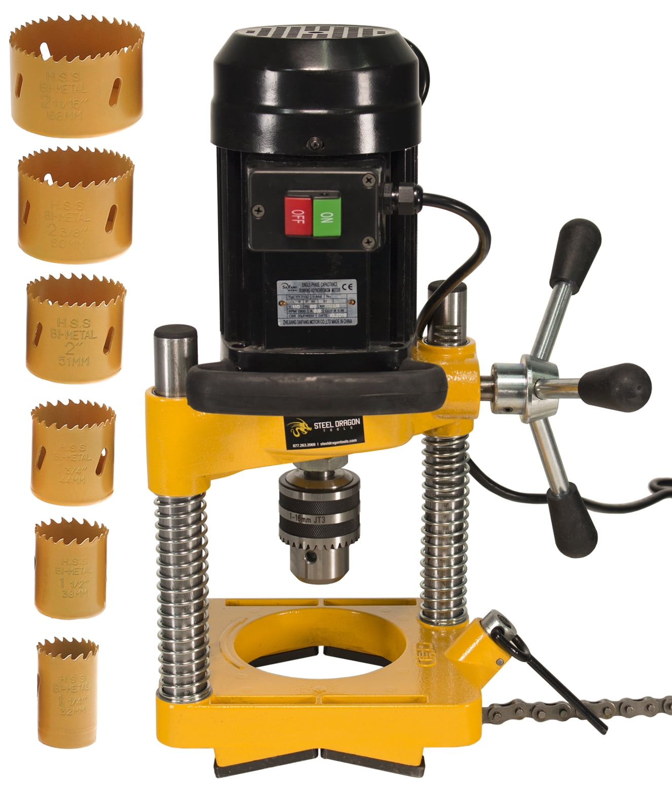 Steel Dragon Tools JK114 Pipe Hole Cutter With 7 Piece Cutter Set To 2 steel-dragon-tools-jk114-pipe-hole-cutter-with-7-piece-cutter-set-to-2