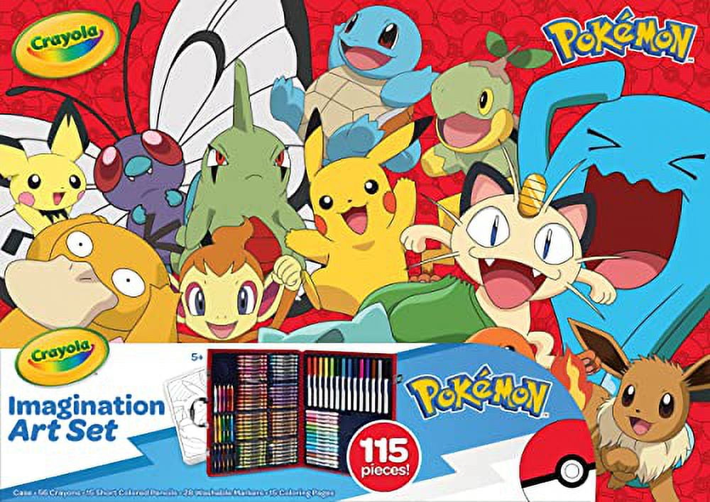 Título del producto: Set de arte de colores Pokémon de Crayola, 115 ...