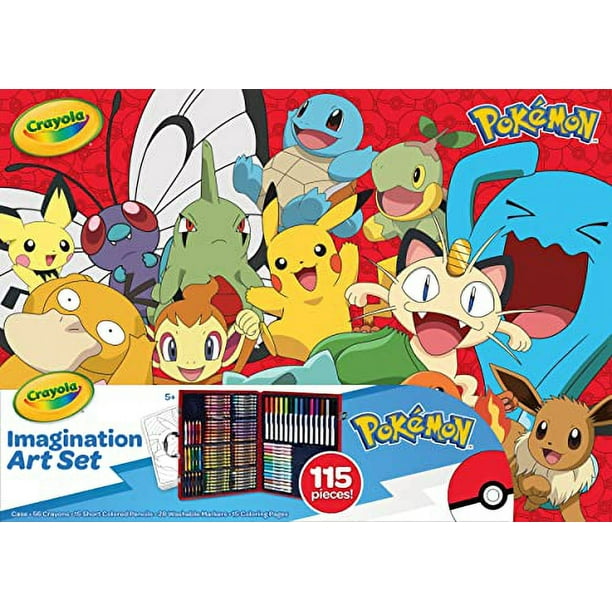 Set de Arte de Colores Crayola Pokémon 115 Piezas Juguete | Bodega ...