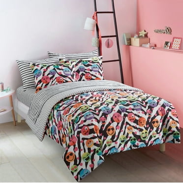 Your Zone Queen Color Splash Bed in a Bag Bedding Set, 7 Piece ...