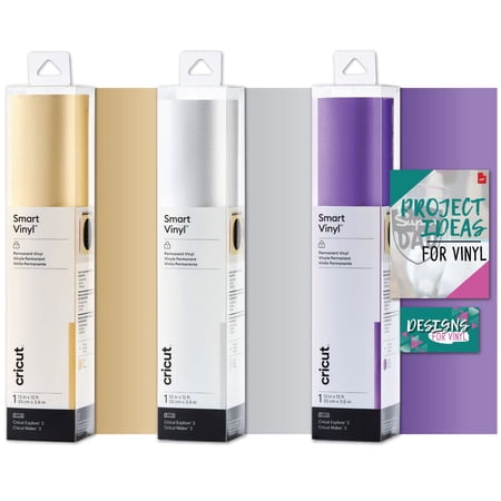 Cricut Smart Shimmer Permanent Vinyl Mystical Bundle | Purple, Silver ...
