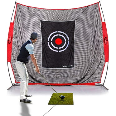 Hathaway Par 5 Golf Training Net System with Black Net and Royal Blue ...