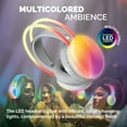 Brookstone 4 in 1 Silent Disco Headphones, Multi Color LED Lights ...