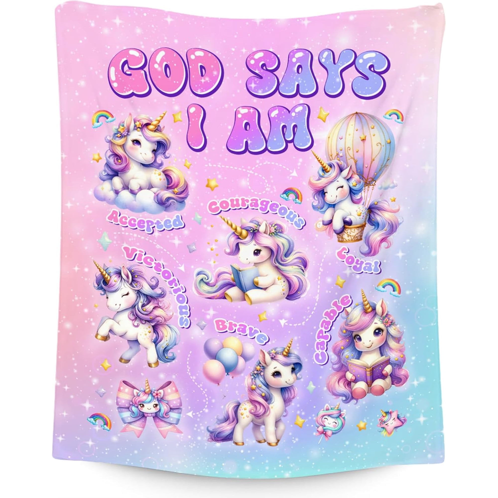 Click here for Aocisuki Unicorn Fleece Blanket For Girls  Women... prices