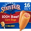 State Fair 100% Beef Corn Dogs, 42.7 oz, 16 Count (Frozen) - Walmart.com