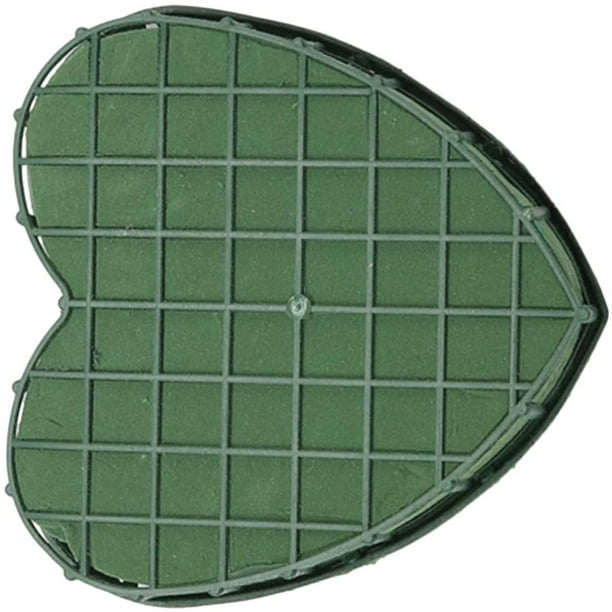 Wet Floral Foam Heart Shaped Flower Foam with Suction Cup Tray for ...