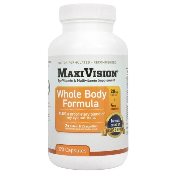 MaxiVision - AREDS2 Based Whole Body Formula - 120 Capsules - Walmart.ca