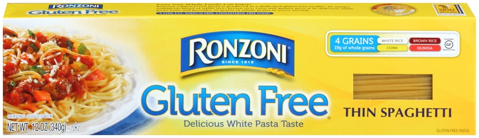 Ronzoni Gluten Free Spaghetti Pasta, 12-Ounce Box – Walmart Inventory ...