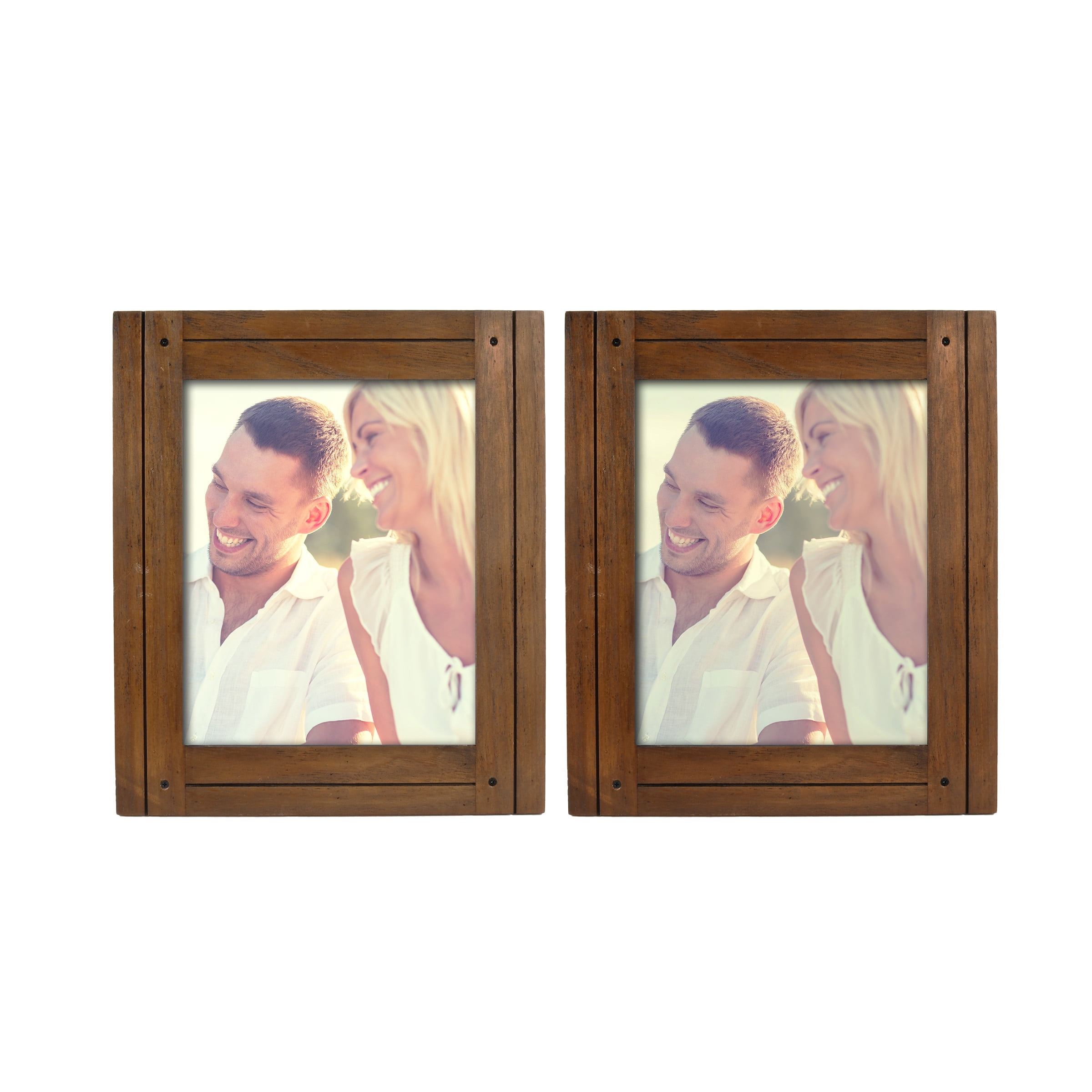 Prinz Homestead 8x10 Distressed Walnut Picture Frame, Set of 2 Frames ...