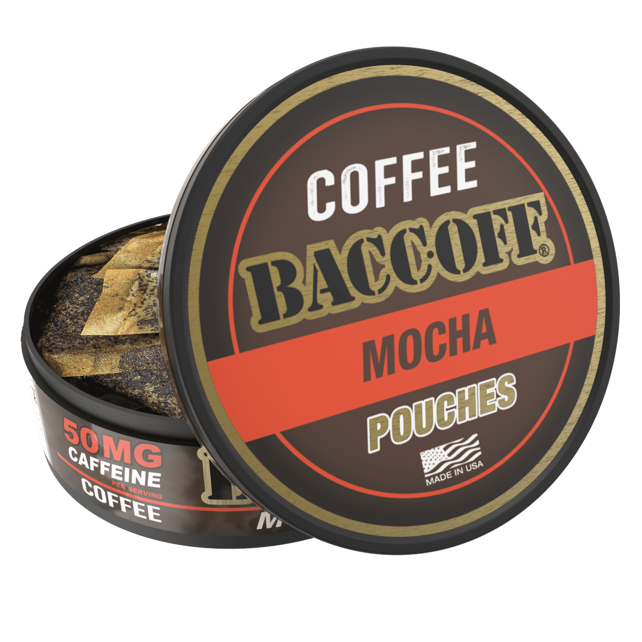 BaccOff, Premium Flavored Coffee Pouches, No Tobacco Dip, No Nicotine ...