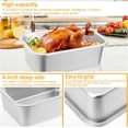 4 Inch Extra Deep Lasagna Baking Pan with Lid, Large 6.5x10.4 Inch ...