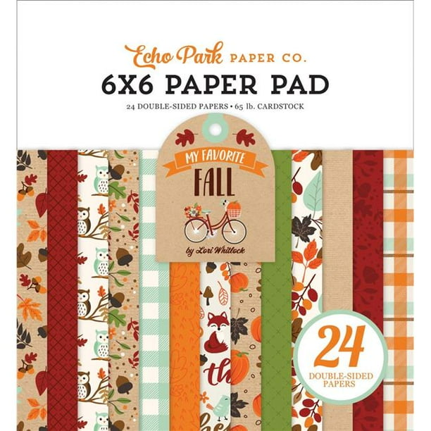 My Favorite Fall 6"X6" Paper Pad - Echo Park - Walmart.com - Walmart.com