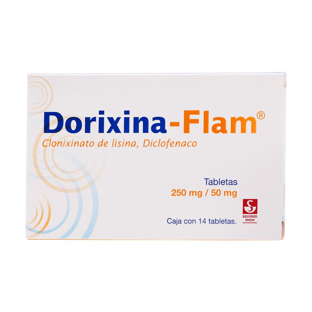 Dorixina-Flam 250 mg/50 mg 14 tabletas | Walmart en línea