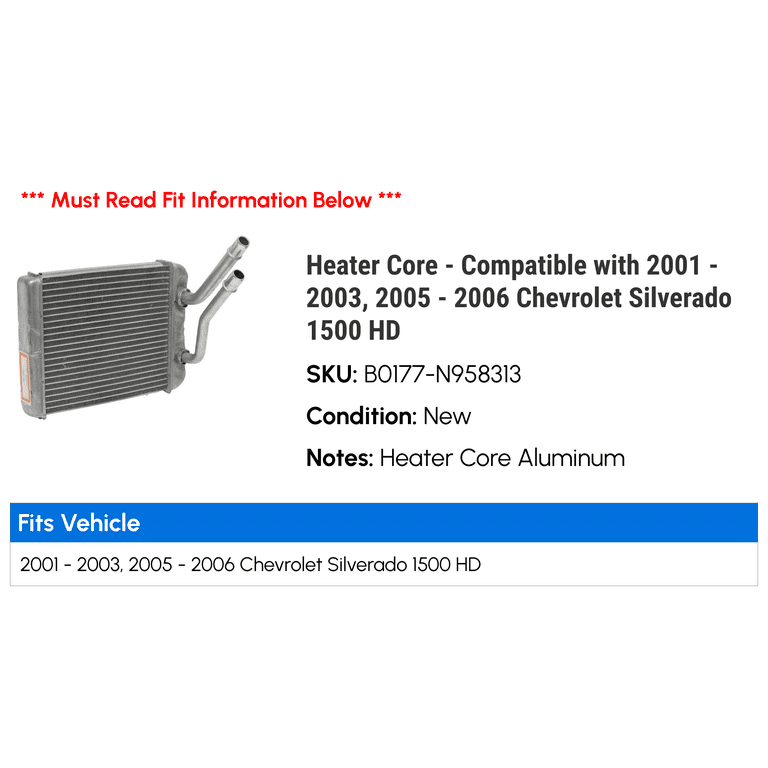 2005 Chevy Silverado Heater