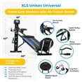 Total Gym XLS Unisex Universal Home Gym Workout Machine w/Ab Crunch ...