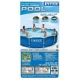 INTEX Easy Set Up 12 x 30 Metal Frame Outdoor Swimming Pool with 530 ...