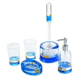 Locco Decor 5 Piece Acrylic Liquid 3D Floating Motion Bathroom Vanity ...