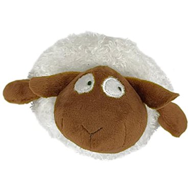 Glory To Dog Roly-Poly Cow Plush Dog Toy with Krinkle and Squeaker ...