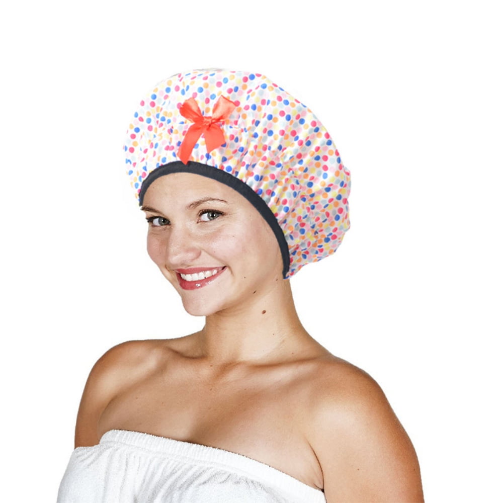 Shower Cap 1 Pack Bathing Reusable Shower Caps For Long Hair Women