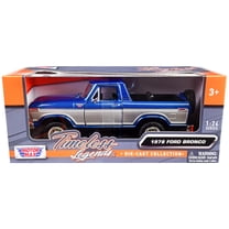 MOTORMAX, Diecast Model Car, 1/24 Ford Bronco, Custom Red and White ...