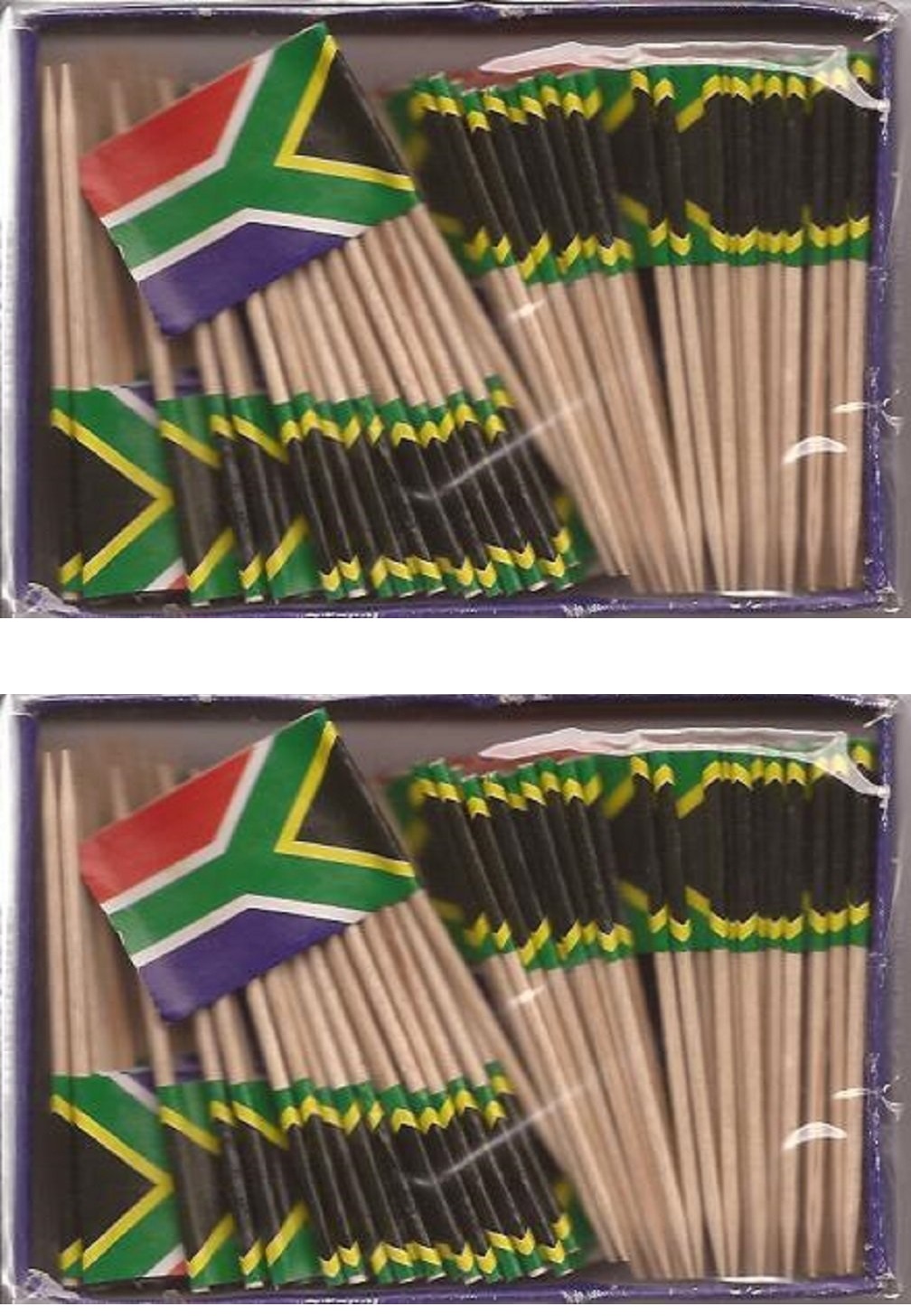 2 Boxes of Mini South Africa Toothpick Flags, 200 Small South African ...
