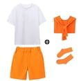 ATOGUTA Boy Outfit Short Sleeve Shirt Shawl Shorts Socks Kid Clothes ...