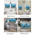 Abstract Funny Panda Diving Coral Short Blackout Curtains 30 Inch Long ...